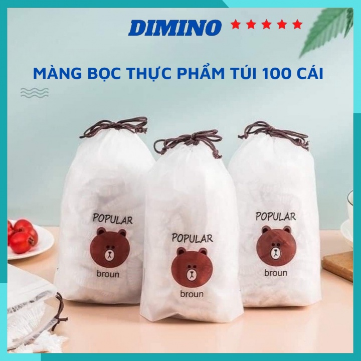 Màng bọc thực phẩm nilong PE có chun co giãn siêu dai túi đựng hình gấu ...