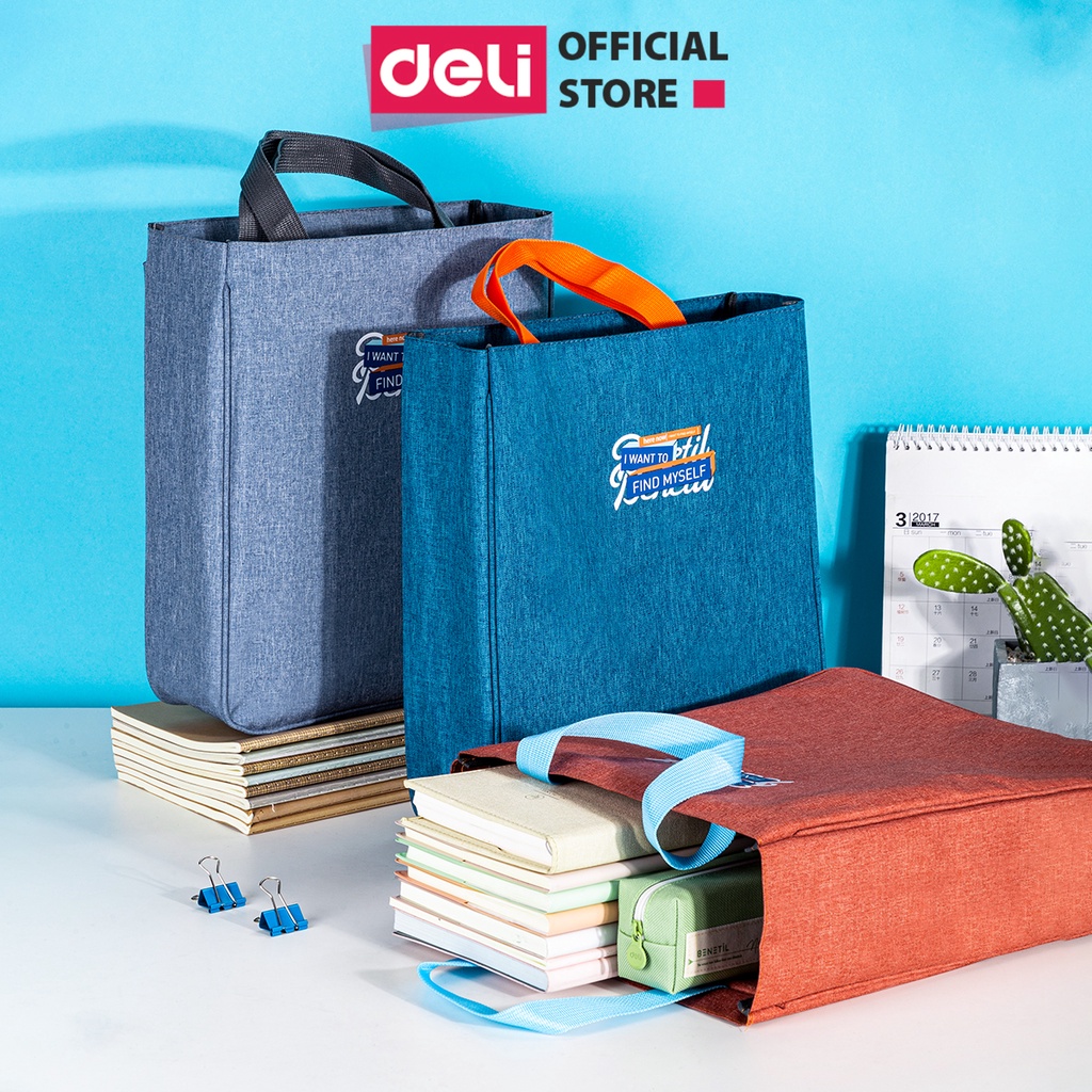 Túi tote vải canvas Deli cao cấp - Chất liệu chống thấm nước, màu sắc ...