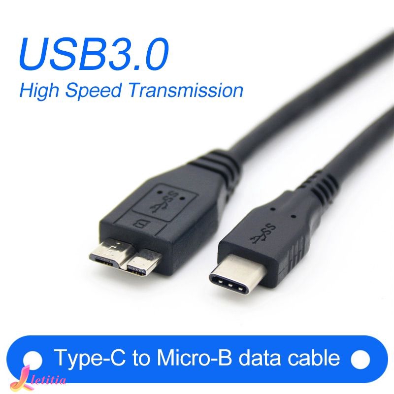 Type-c to Micro B Mobile Hard Drive Data Cable USB3.1 Type-c to 3.0 ...