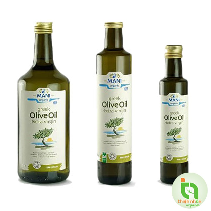 Dầu Extra Virgin Olive hữu cơ Mani 250ml/ 500ml/ 1lit Organic Extra ...