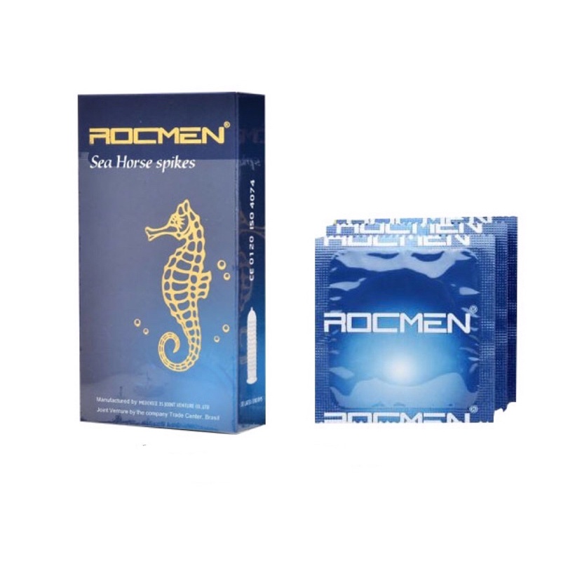 Bao Cao Su Rockmen Cá ngựa Xanh ( hộp lớn 10 cái ) | Shopee Việt Nam