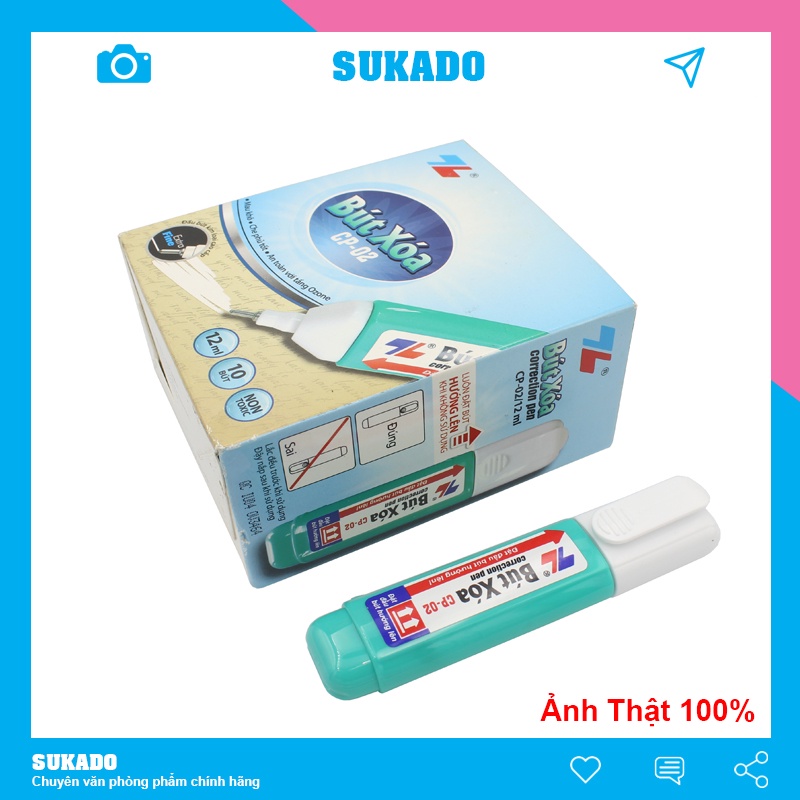 Bút xóa nước Thiên Long CP02 12ml SUKADO | Shopee Việt Nam