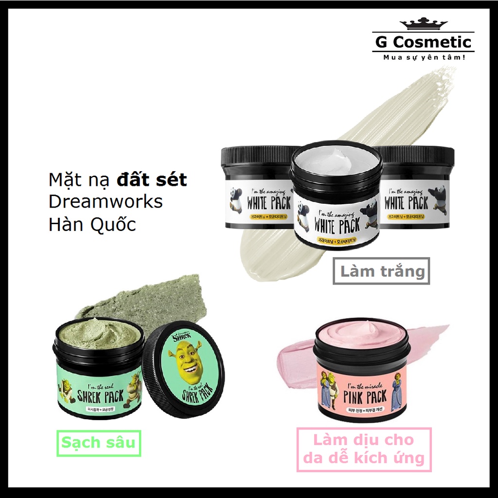 Mặt Nạ Đất Sét Bạc Hà Dreamworks I'm The Real Shrek Pack 110g | Shopee ...