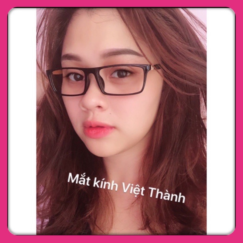 Gọng kính vuông giả cận nhỏ CAR Mắt Kính Việt Thành A389 | Shopee Việt Nam