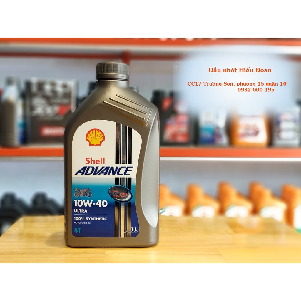 Shell Advance Ultra 10W-40 Châu Âu - Tổng hợp hoàn toàn | Shopee Việt Nam