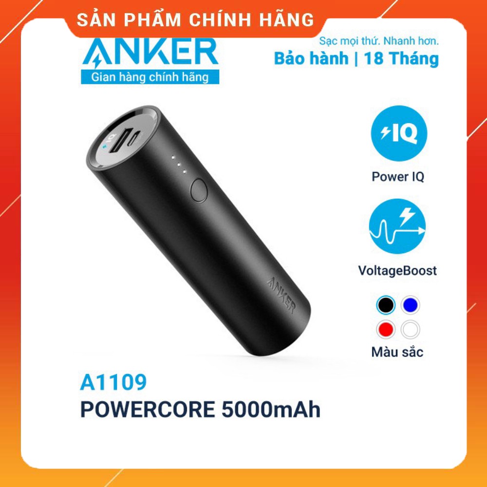 Pin sạc dự phòng ANKER PowerCore 5000mAh - A1109 | Shopee Việt Nam