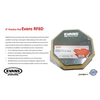 Mặt trống tập cao su Evans Practice pad RF6D RF12D | Shopee Việt Nam