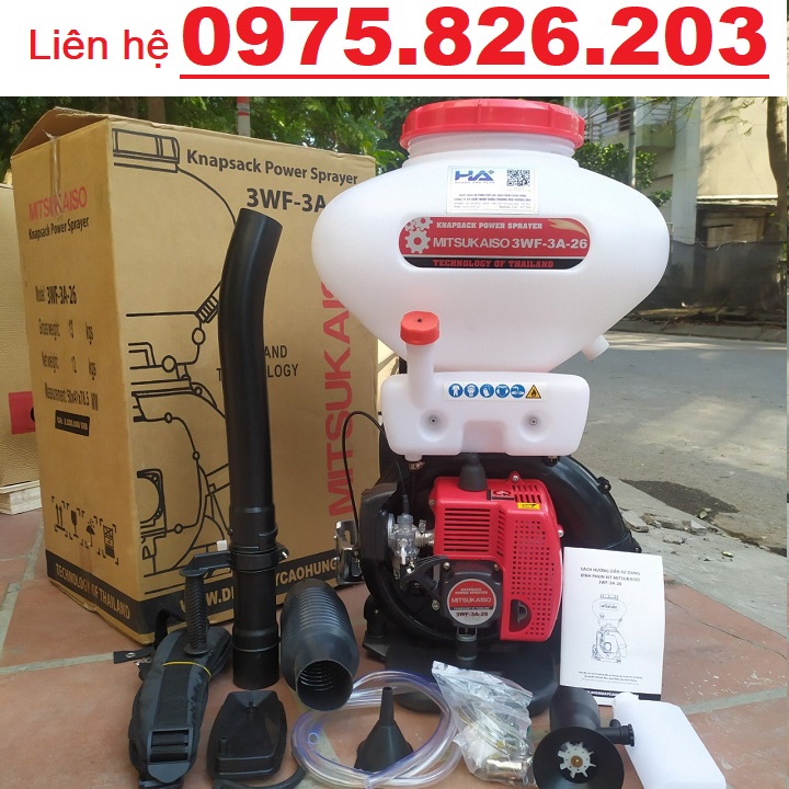 Máy Xạ Phân Mitsukaisho 3WF-3A-26, máy phun thuốc khử trùng, máy phun phân lân, ure, máy phun ...