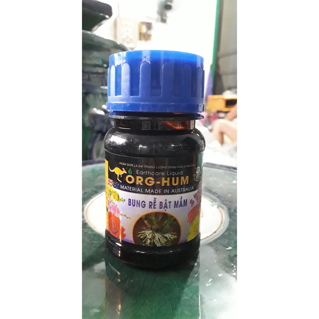 Phân bón ORG - HUM bổ sung Humic Acid, kích rễ, kích mầm (chai 100ml ...