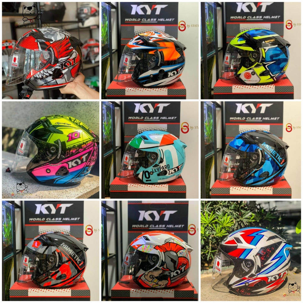 Nón bảo hiểm KYT 3/4 , Mũ bảo hiểm KYT 3/4 Venom | Shopee Việt Nam