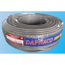 Dây cáp điện tròn xám Daphaco 3 ruột 3x1.5mm2, 3x2.5mm2, 3x4mm2, 3x6mm2 (giá/1m ) | Shopee Việt Nam