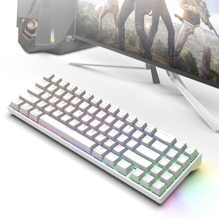 Bàn phím RK71 cơ PRO GAMING RGB Bluetooth không dây nhỏ gọn, Led nền ...