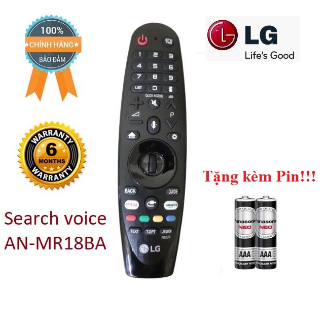 [HÀNG INDONESIA] Remote Điều khiển TV LG AN-MR18BA giọng nói CHUỘT BAY ...