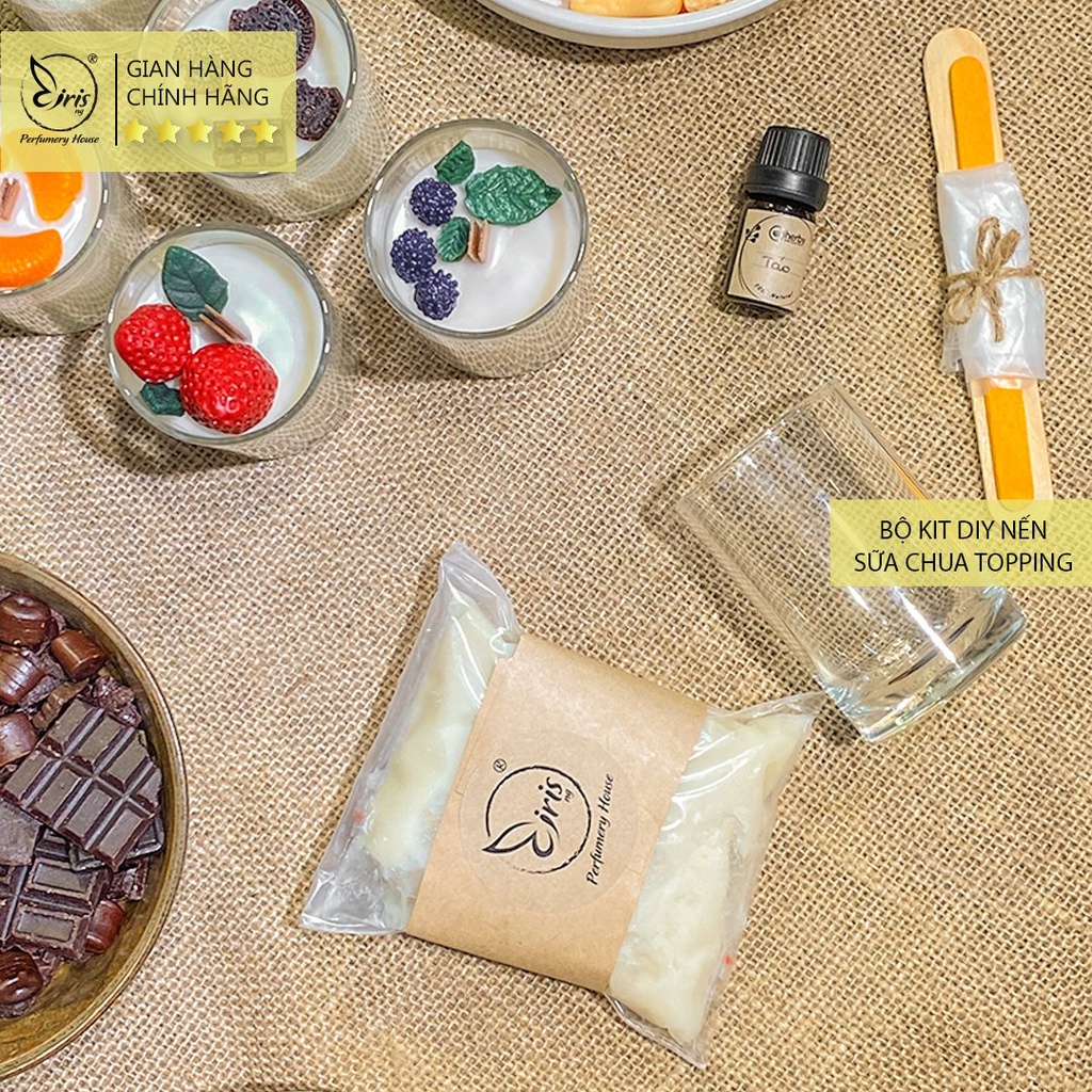 Bộ Kit Tự Làm Nến Thơm Tạo Hình Sữa Chua Topping Trái Cây Và Bánh Kẹo ...