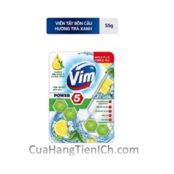 Viên Treo Bồn Cầu VIM POWER 5 Sạch Khuẩn Thơm Mát 55G | Shopee Việt Nam