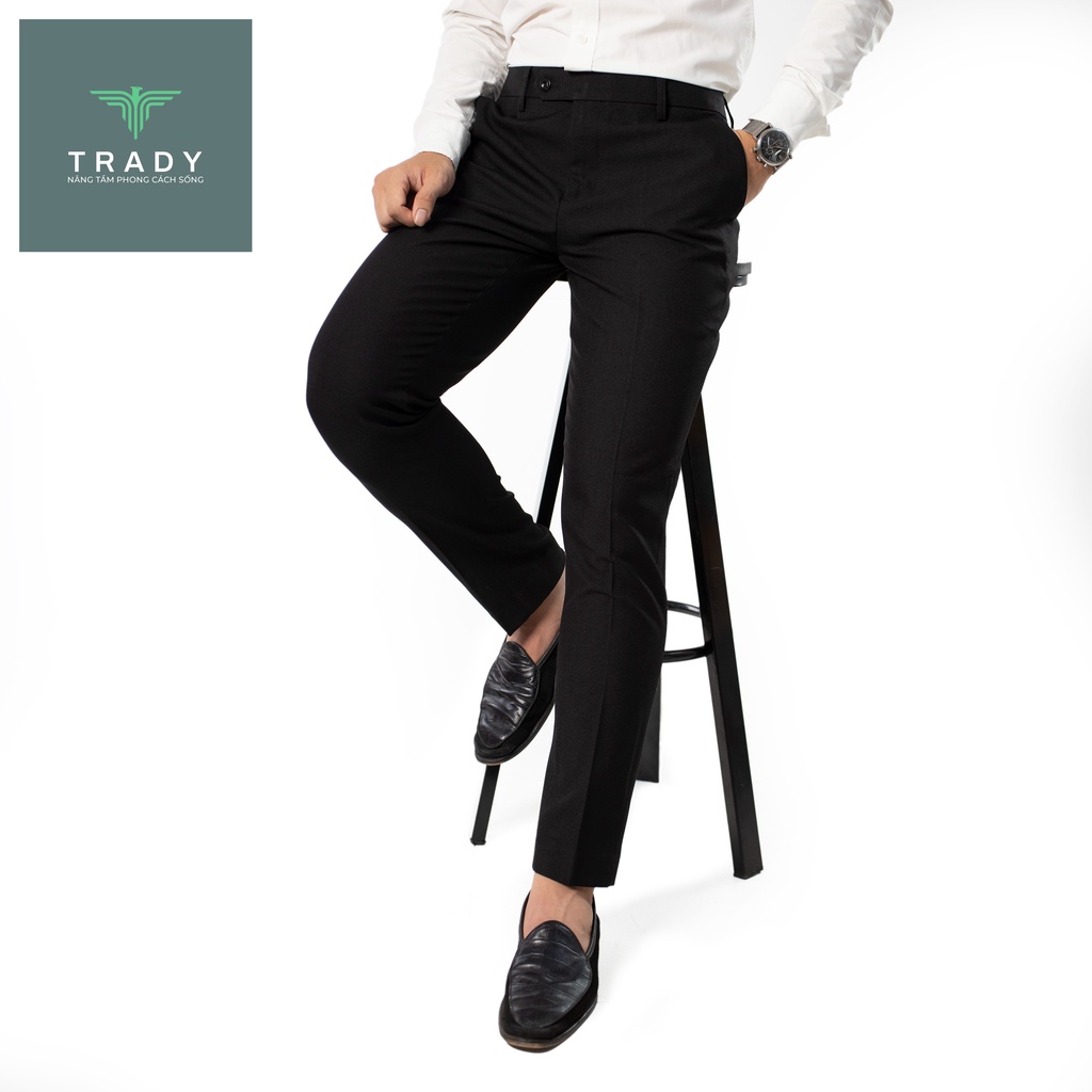 Quần Âu Nam TRADY Công Sở Cao Cấp Màu Đen Form Đứng Kiểu Dáng Basic ...