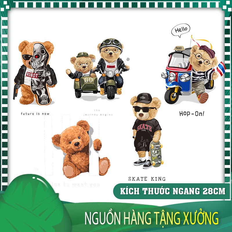 [Hình ủi nhiệt] - Hình Gấu Teddy TD2 in bằng bàn ủi, bàn là | Shopee ...