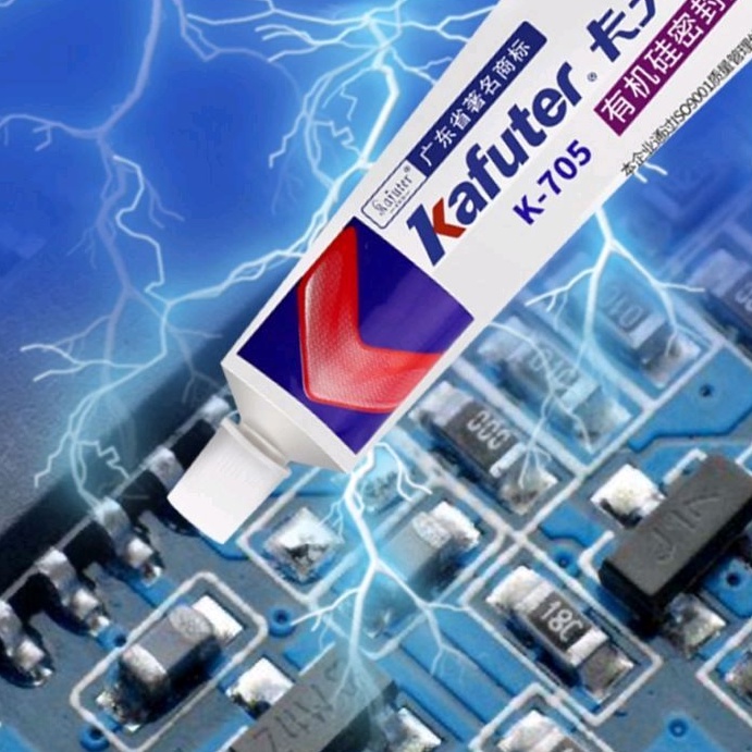 Keo Dán Kafuter-705 Silicone Tản Nhiệt Trong Suốt , Có Tính Đàn Hồi Cao , Kết Dính Tốt 45g ...