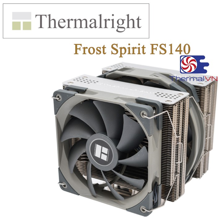Quạt tản nhiệt cpu Thermalright Frost Spirit FS140 - 4 ống mạ Nickel, tản tháp 2 quạt, đối thủ ...