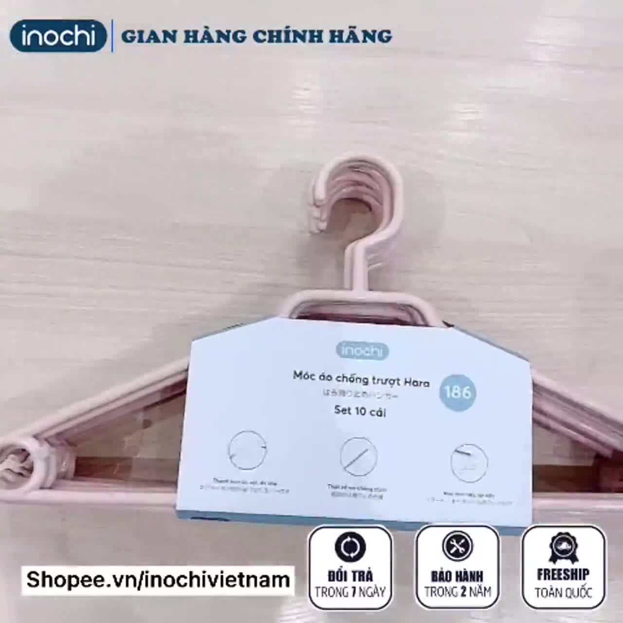 Móc treo quần áo nhựa đa năng treo Hara inochi người lớn và Trẻ em ...