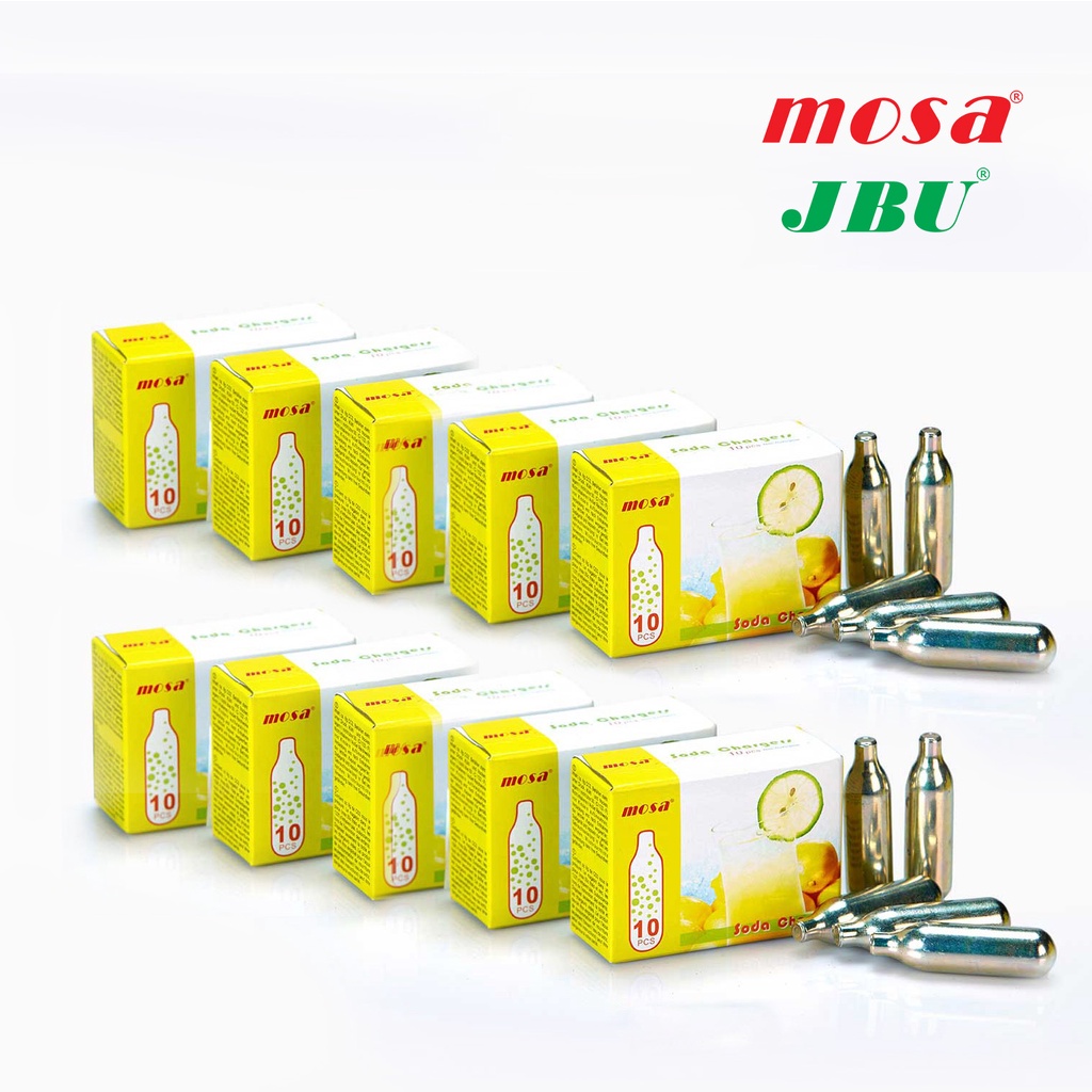 Gas soda MOSA CO2 Soda Charger - combo 10 hộp | Shopee Việt Nam
