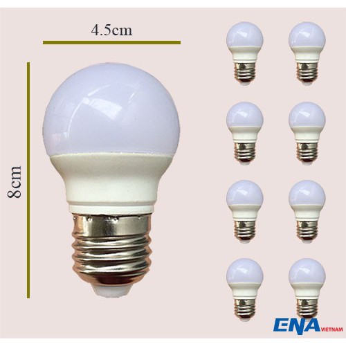 Bộ 9 bóng đèn bulb Led 3w ENA Vietnam | Shopee Việt Nam