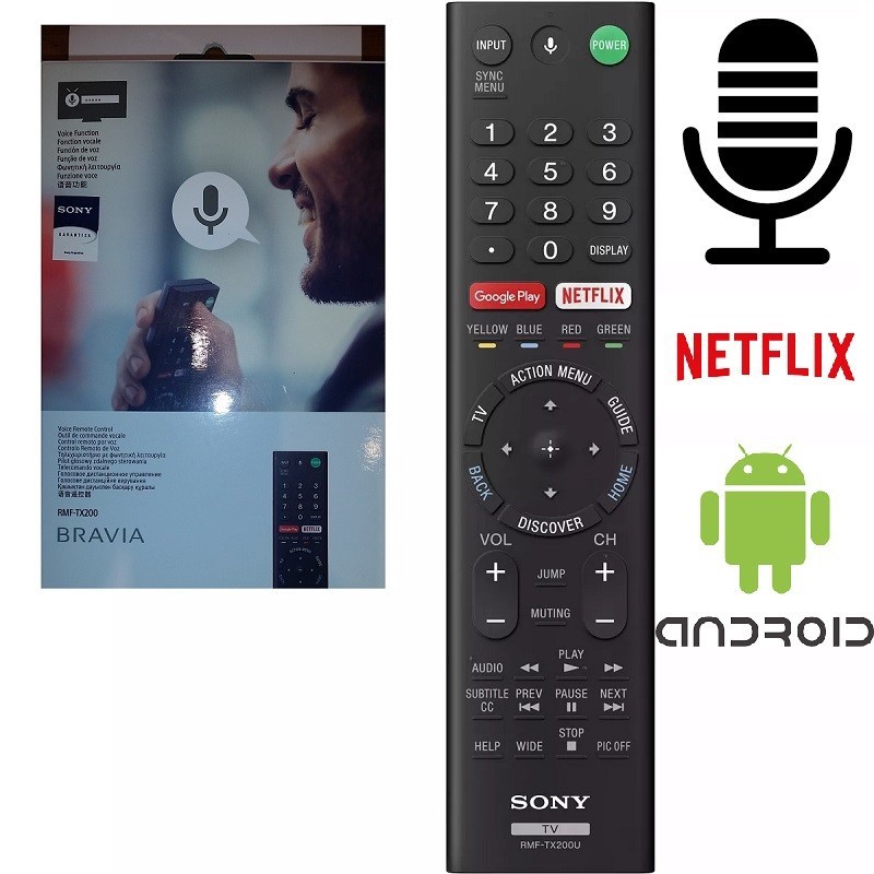 REMOTE ĐIỀU KHIỂN TIVI SONY RMF-TX200 (GIỌNG NÓI) | Shopee Việt Nam