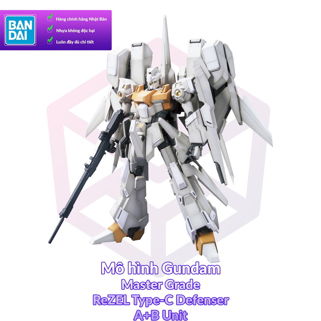 Mô Hình Gundam Bandai MG ReZEL Type-C Defenser A+B Unit 1/100 MS Gundam ...