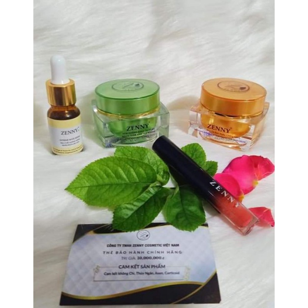 BỘ KEM ZENNY NGÀY VÀ ĐÊM (TẶNG KÈM SERUM VÀ SON ZENNY) | Shopee Việt Nam