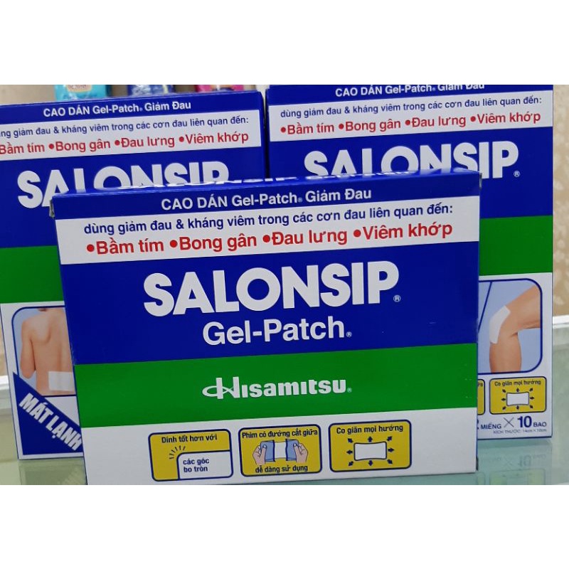 Cao dán lạnh Salonsip gel-patch | Shopee Việt Nam