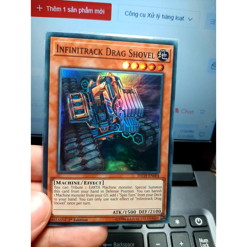 [ Đỗ Lạc Shop ] Thẻ Bài Mint90 Yugioh Monster Infinitrack Drag Shovel ...