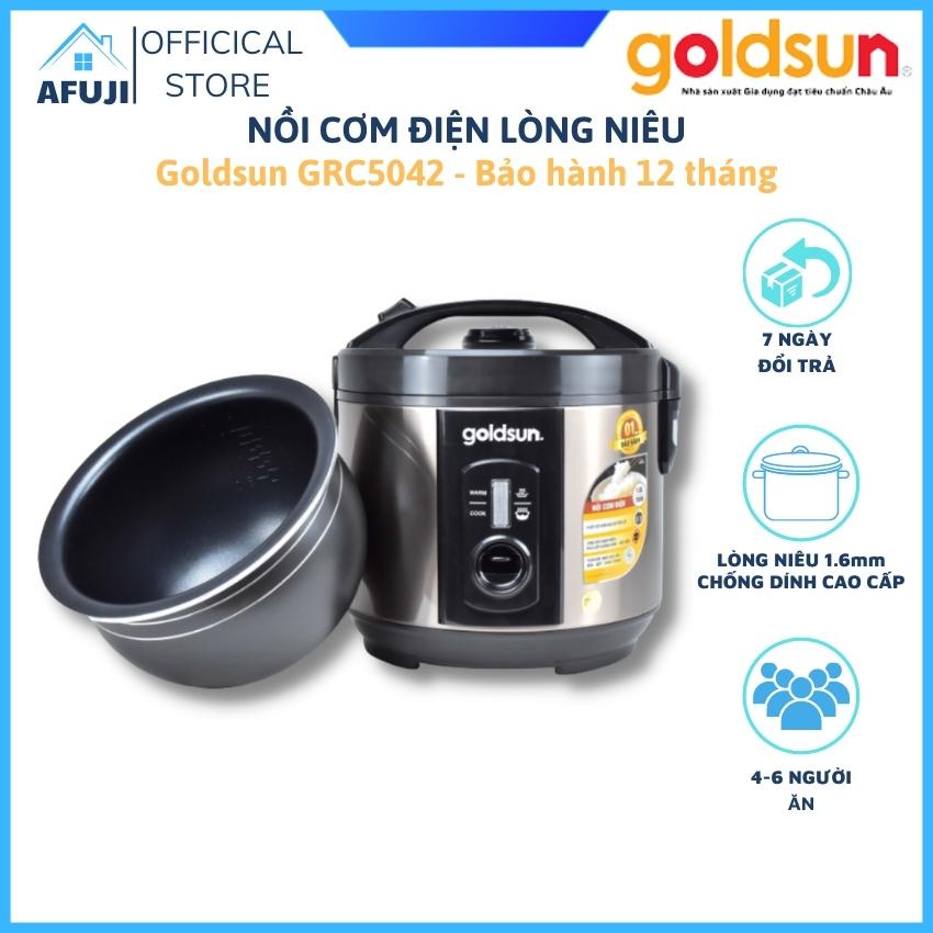 Nồi cơm điện lòng niêu Goldsun GRC5042, cho 4-6 người ăn, tiết kiệm điện - Bảo hành 12 tháng ...