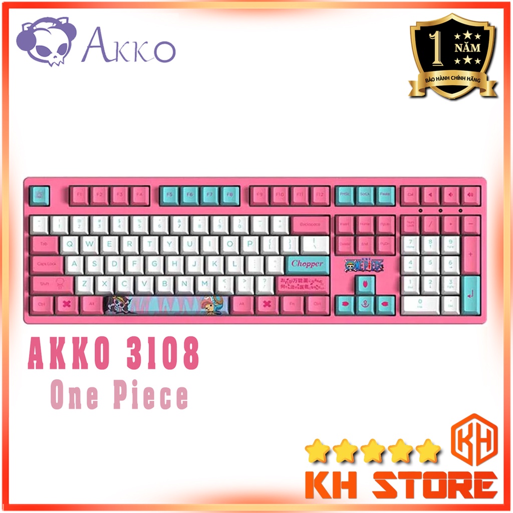 Bàn phím cơ Gaming, chơi game AKKO 3108 v2 One Piece – Chopper (Akko switch) | Shopee Việt Nam