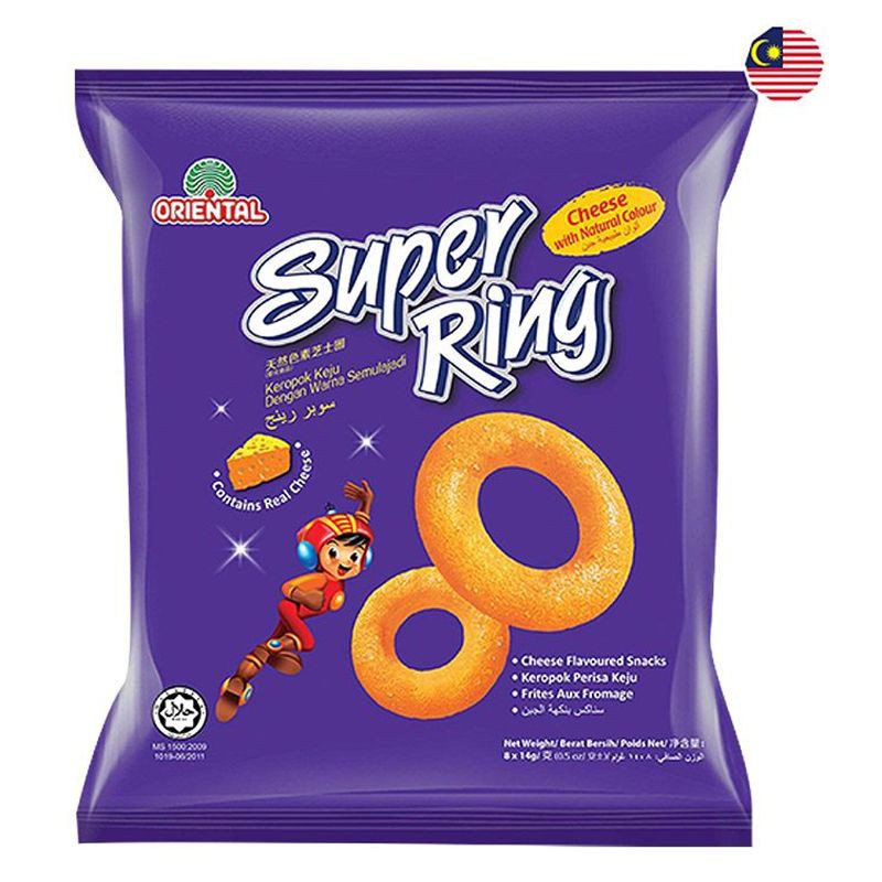 Snack Super Ring Cheese Oriental 112G (8 Gói x 14G) | Shopee Việt Nam
