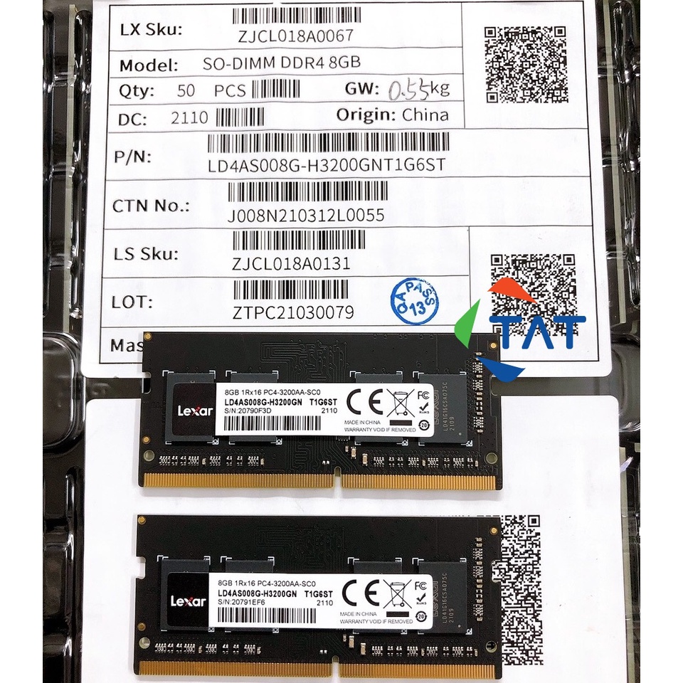 Ram Laptop Lexar 8GB DDR4 3200MHz Chính Hãng - Ram 1 mặt chíp | Shopee ...