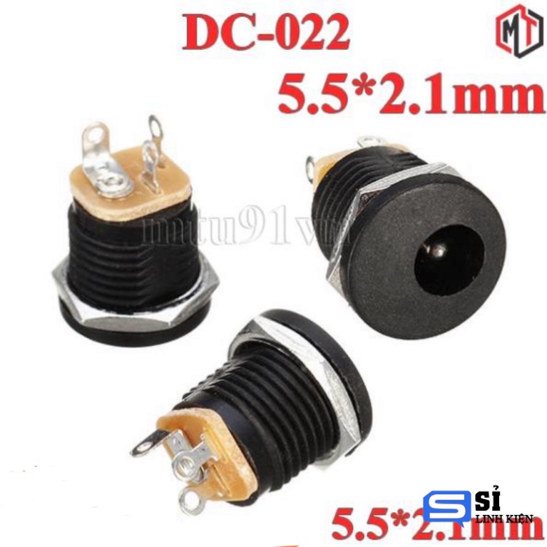 Đầu Jack DC 5.5x2.1mm 5.5x2.5mm ( đực , Cái ) - đầu dây cắm nguồn chân hàn - DC005 DC002 ...