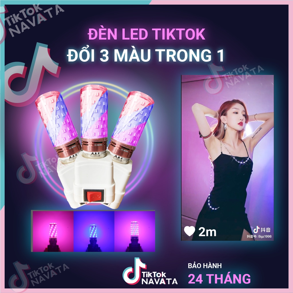 Đèn Led TikTok tùy chỉnh đổi 3 màu trong 1 - đèn chuyên quay TikTok | Shopee Việt Nam