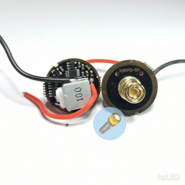 [H6] (Driver) Mạch điều khiển đèn pin led XHP70 6V 30W 22mm | Shopee ...