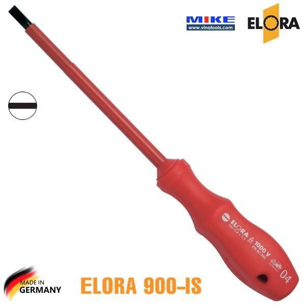 Tuốc nơ vít cách điện VDE Elora 900-IS 150, 1,2 x 6,5. Sản xuất tại Đức ...