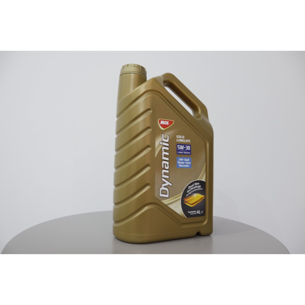 Dầu động cơ cao cấp tổng hợp MOL DYNAMIC GOLD LONGLIFE 5W-30 - 4 Lít ...