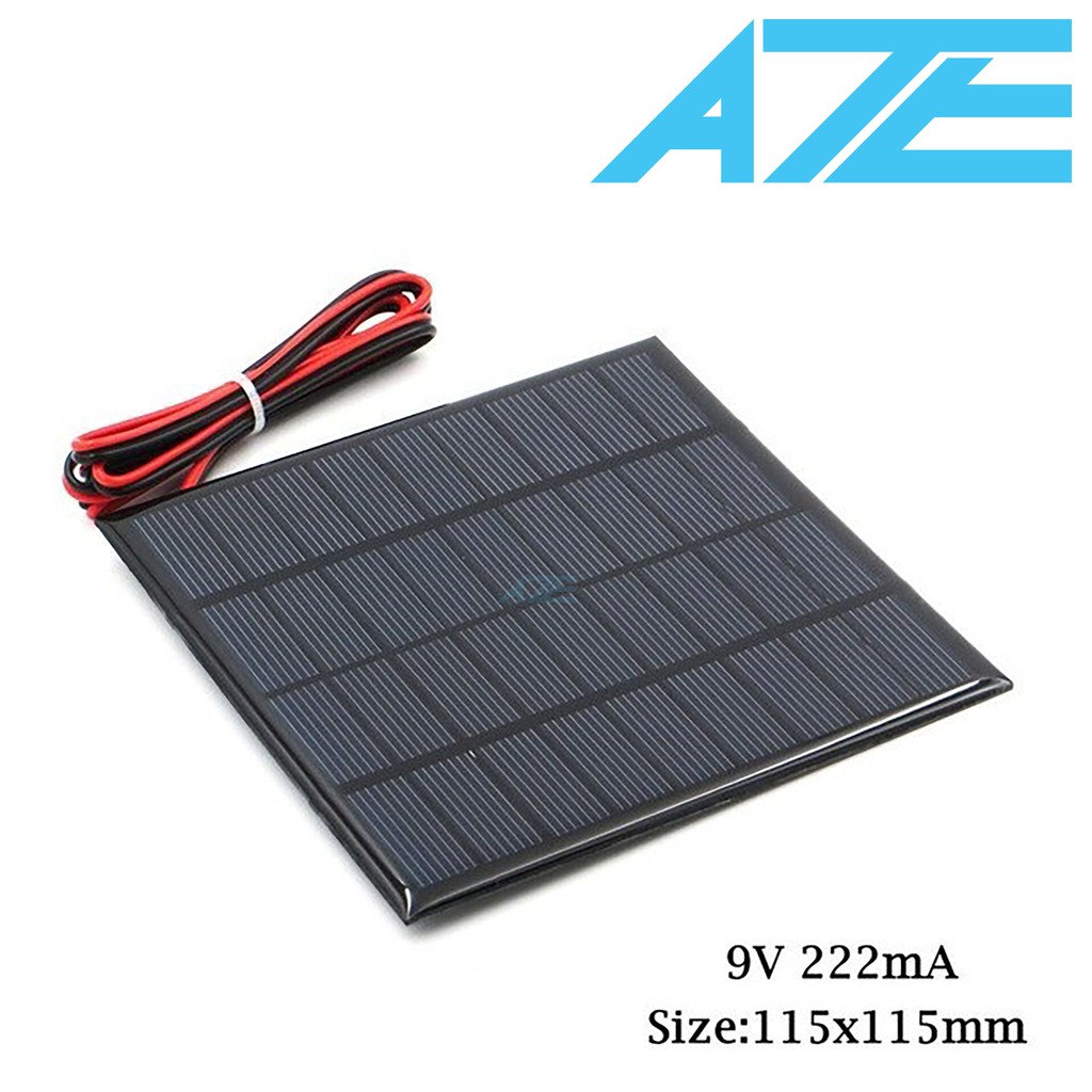 Pin mặt trời 9V 2W - Solar Panel 9V 2W - 6F8 | Shopee Việt Nam