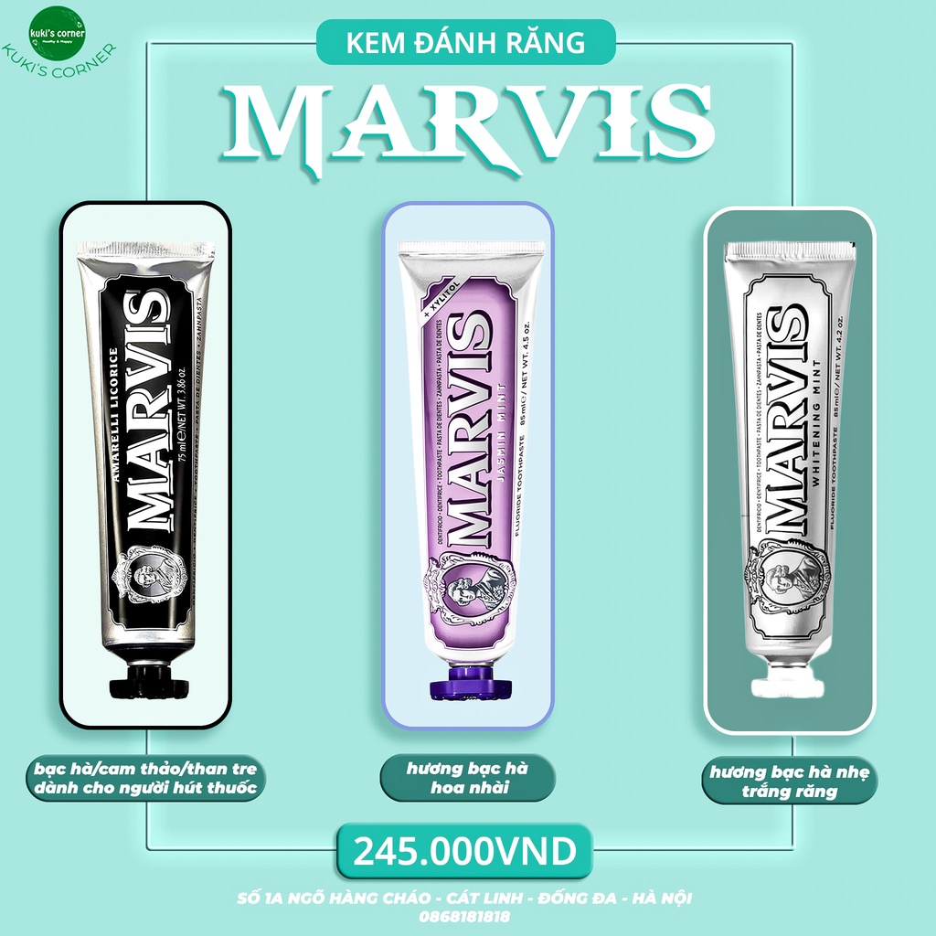 KEM ĐÁNH RĂNG MARVIS 85ML | Shopee Việt Nam