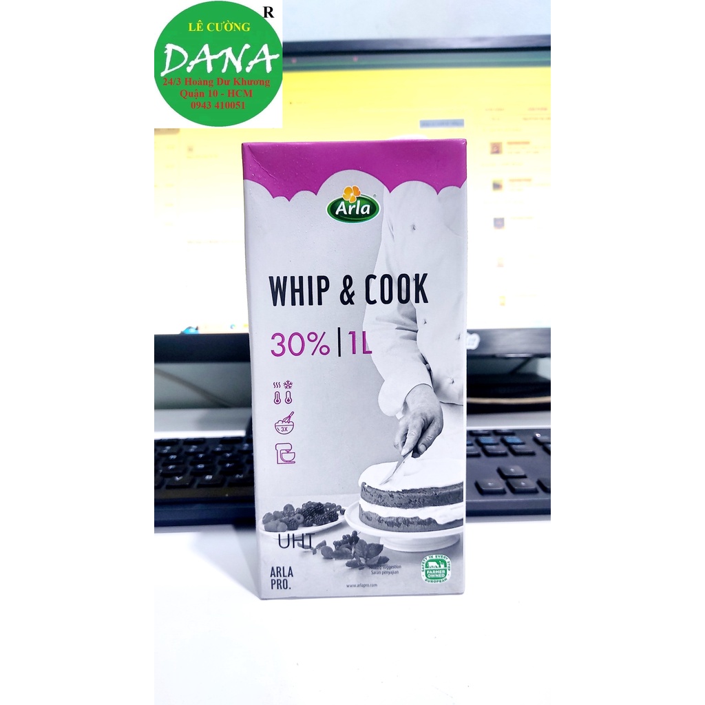 Kem sữa Whip & Cook hiệu Arla Pro (1L) | Shopee Việt Nam