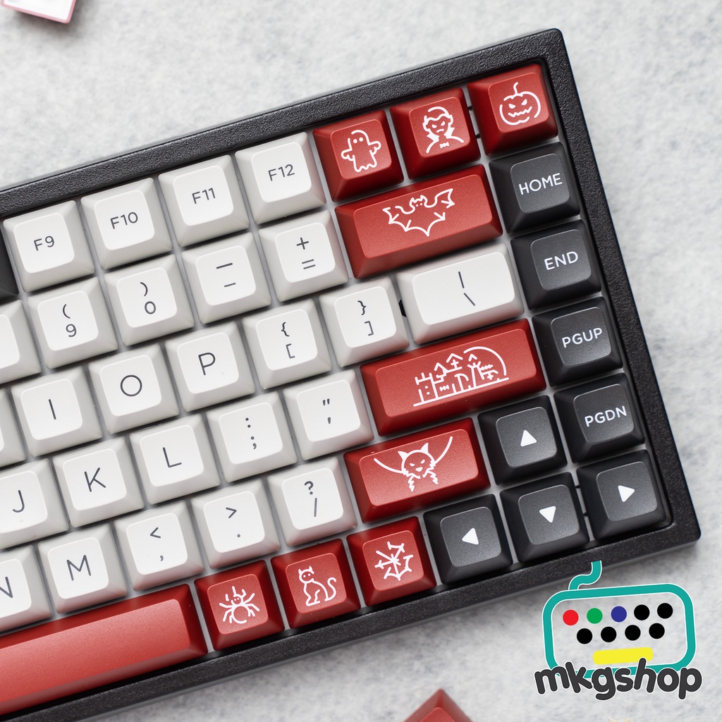 Keycap Akko Dracula Castle nhựa PBT 198 nút in doubleshot, ASA profile ...