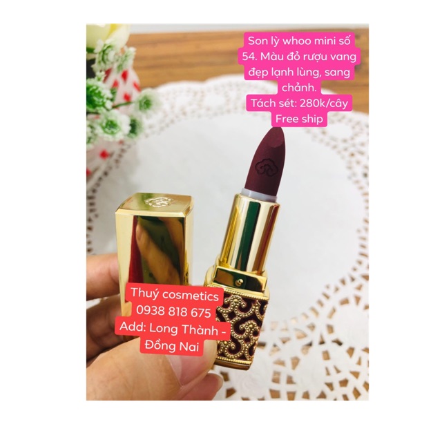 Son mini whoo ly màu số 54 | Shopee Việt Nam