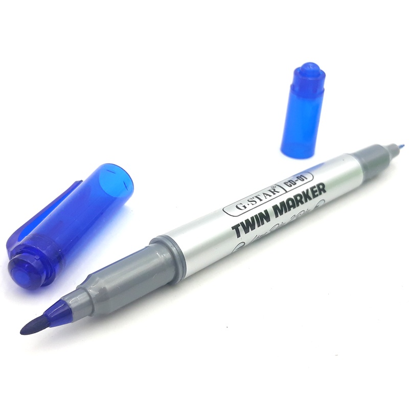 Hộp 12 Cây Bút Lông Dầu 2 Đầu Gstar CD01 ( Xanh, Đỏ, Đen ) | Shopee ...