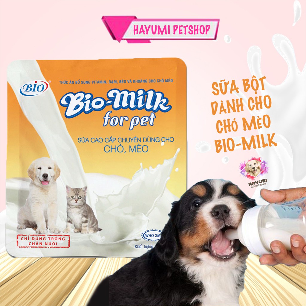 SỮA BỘT BIO MILK DÀNH CHO CHÓ MÈO - 100G - BIO-MILK - BIOMILK | Shopee ...