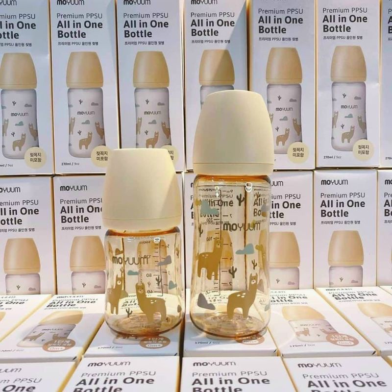 Bình sữa Moyuum cổ rộng hàn quốc mẫu mới 170ml/270ml hình Lạc Đà loại đẹp | Shopee Việt Nam