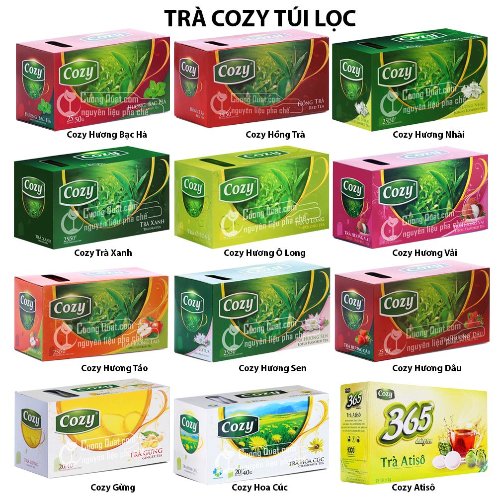 Trà Cozy Túi Lọc đủ mùi thơm mát | Shopee Việt Nam