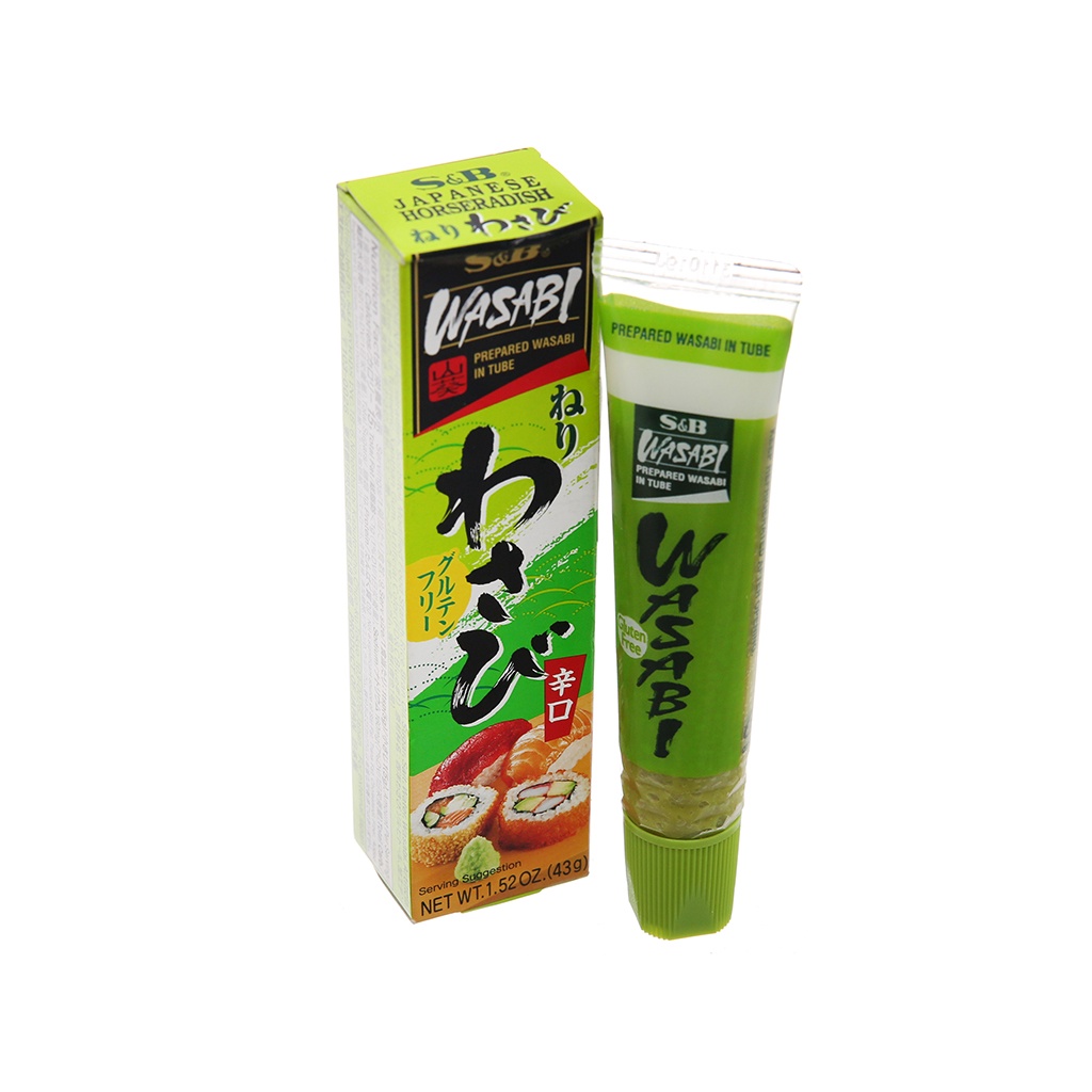 [Hộp nhỏ 43g] GIA VỊ MÙ TẠT XANH [Japan] S&B Prepared Wasabi In Tube | Shopee Việt Nam